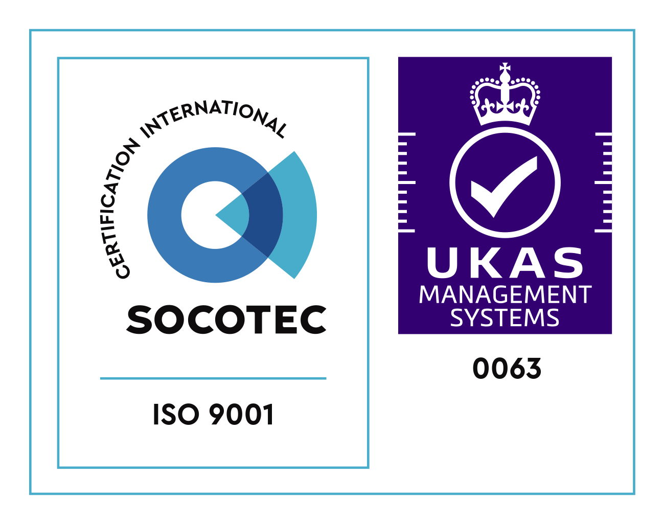 Logo SOCOTEC UKAS ISO 9001 | AEROTHAI Business